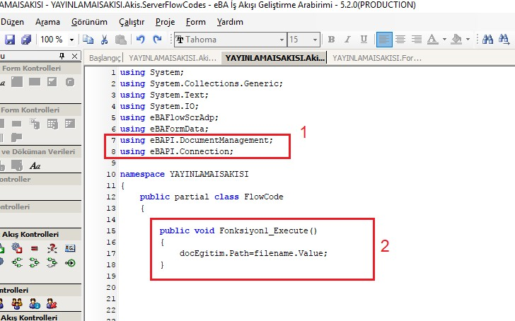 eBA Doküman Yönetimi: Yayınlama İş Akışı Oluşturma Dokümanı | Bimser